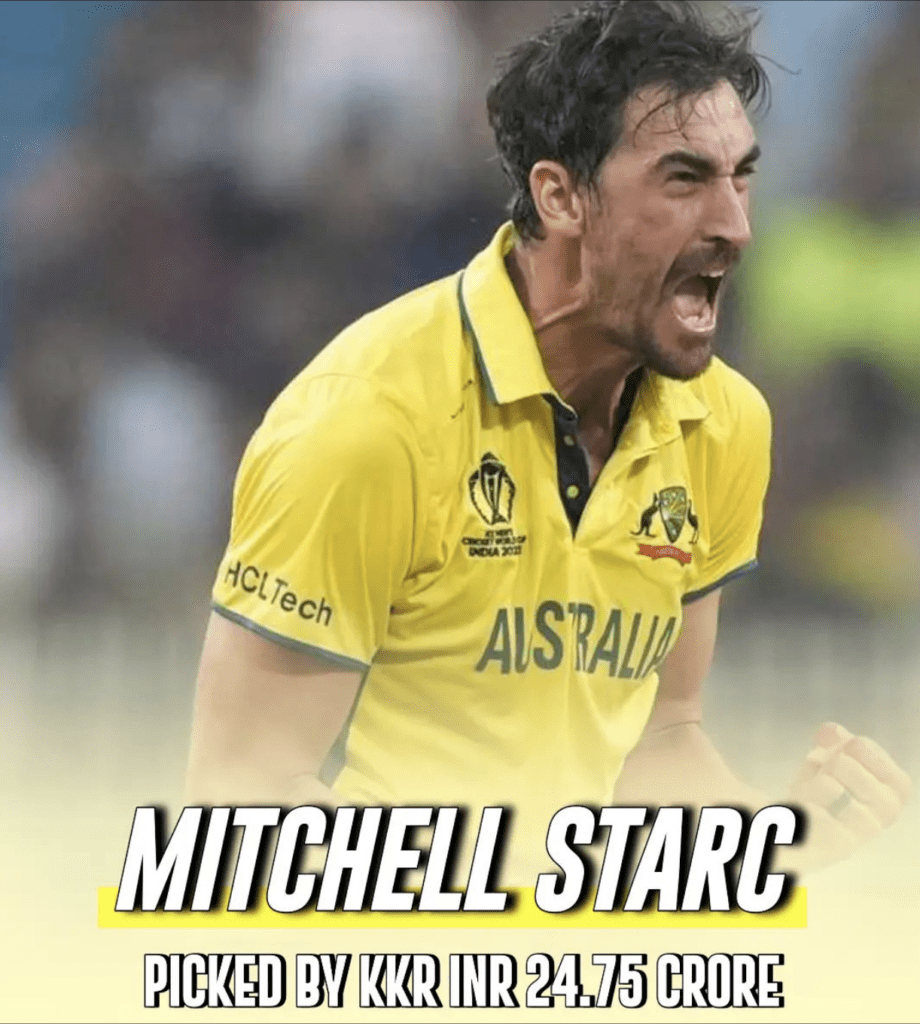 KKR Plays The Biggest Bet On Australia’s Mitchell Starc in The History ...