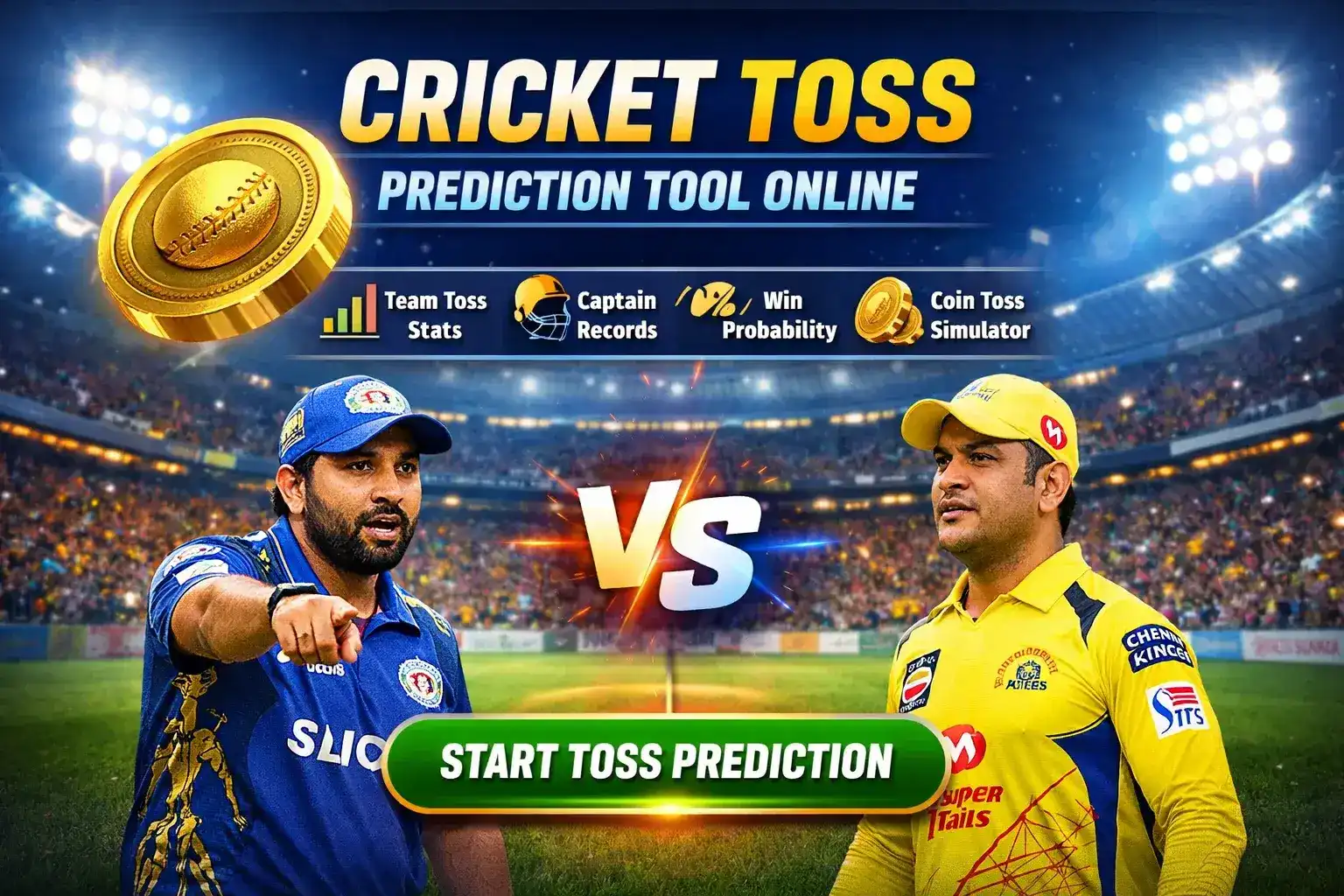 Cricket Toss Prediction Tool Online | Live Toss Probability Calculator